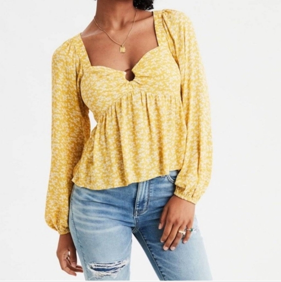 American Eagle Floral Top